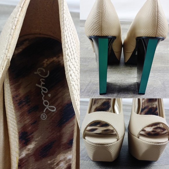 Qupid | Shoes | Peep Toe Platform Block Heel Pump | Poshmark